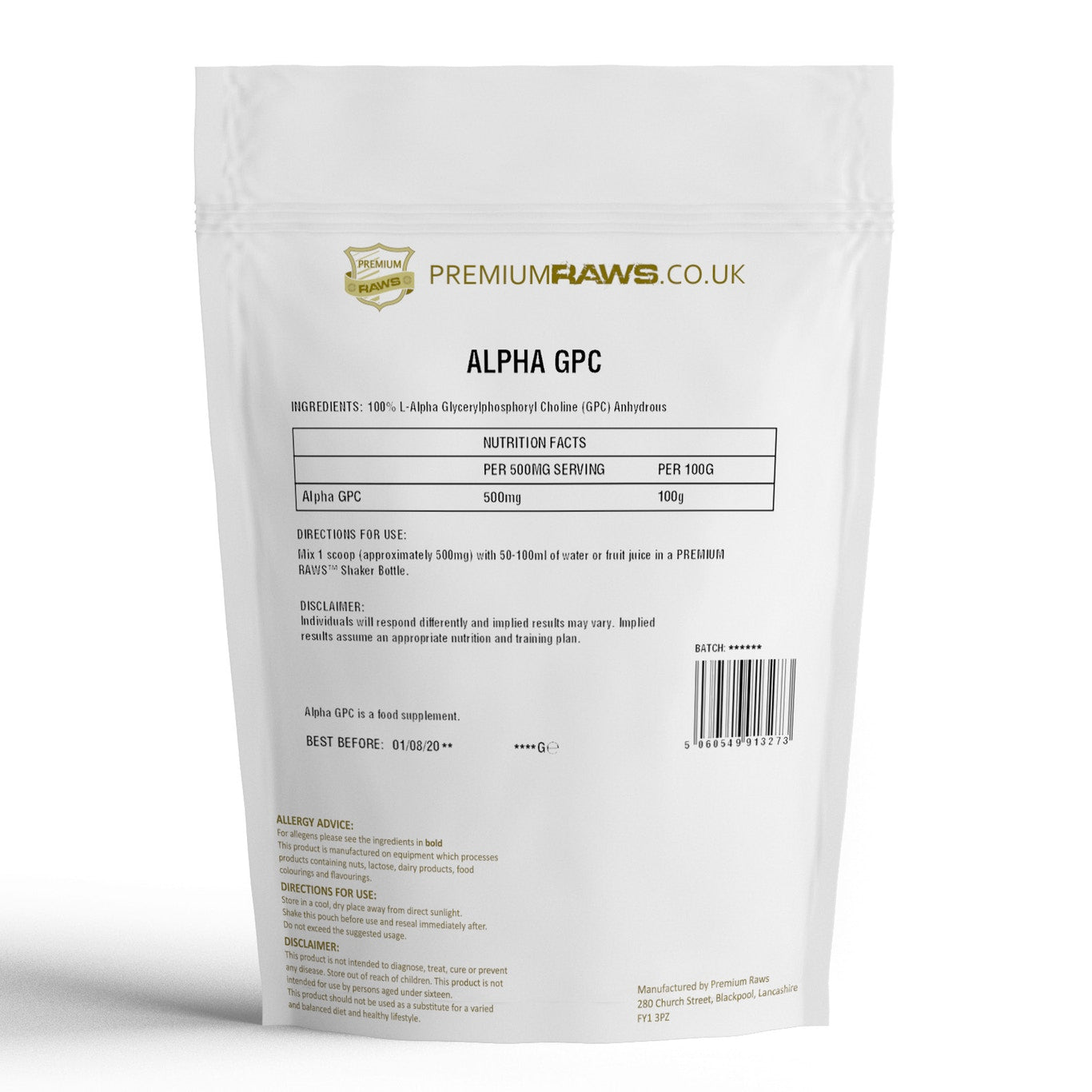 Alpha GPC Powder | 100% – Premium Raws
