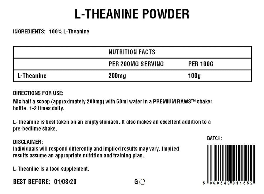 L-Theanine Powder | 100% – Premium Raws